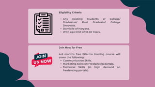 admissions open in Ekarma training centre | PPT