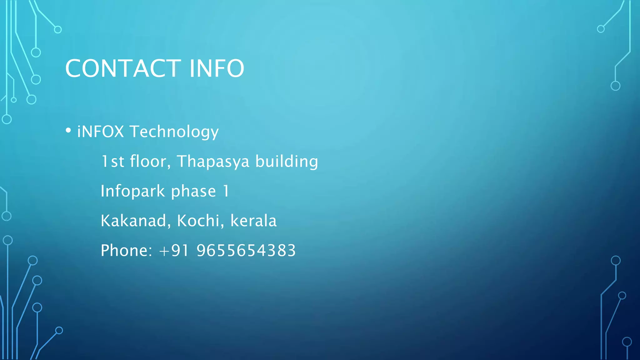 infox technologies | PPTX