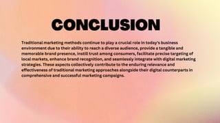 old way of marketing by old generations | PPT