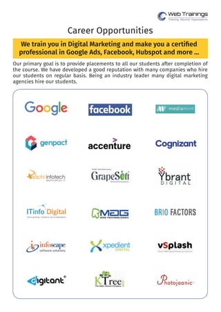 Digital Marketing Course Syllabus | PDF