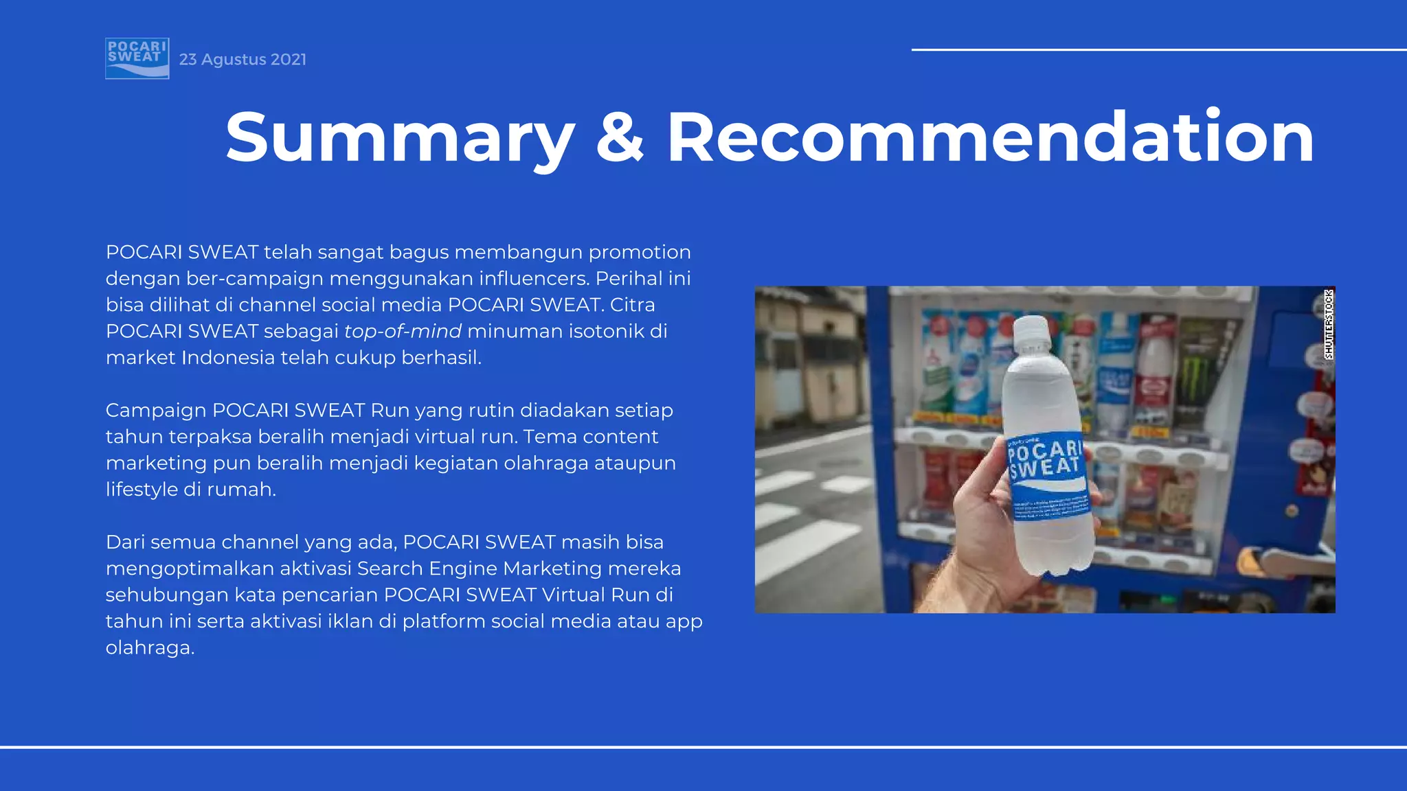 Digital Marketing Analysis POCARI SWEAT Indonesia | PDF