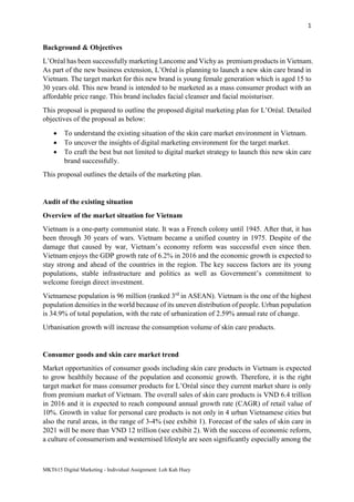 Digital Marketing Assignment - L'Oreal in Vietnam | PDF