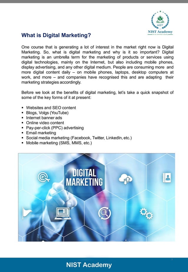 Advance Digital Marketing Course Content | PDF