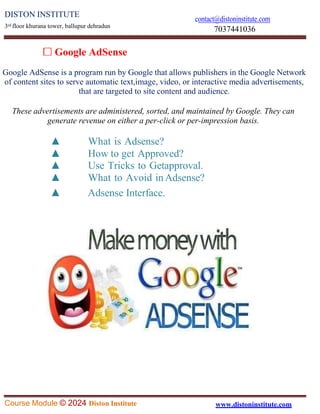 Digital Marketing Course Module-2024 . | DOCX