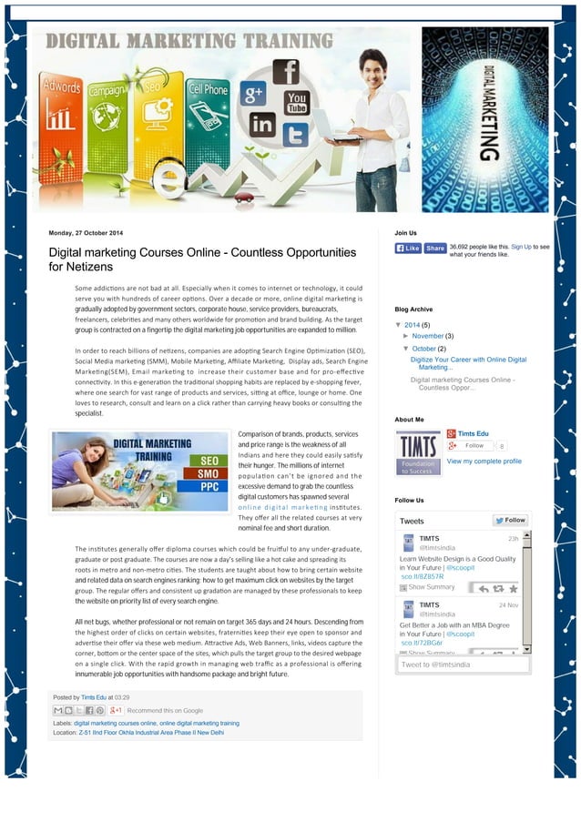 Digital marketing Courses Online - Countless Opportunities for Netizens ...