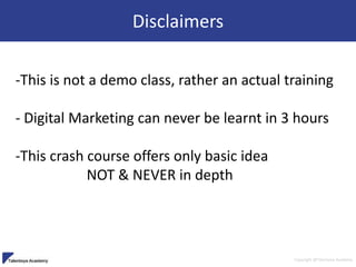 Digital marketing crash course | PPT