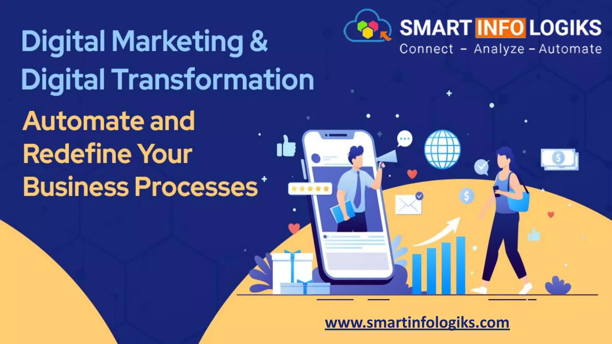 Digital Marketing & Digital Transformation - Automate and Redefine Your Business Processes | PPT
