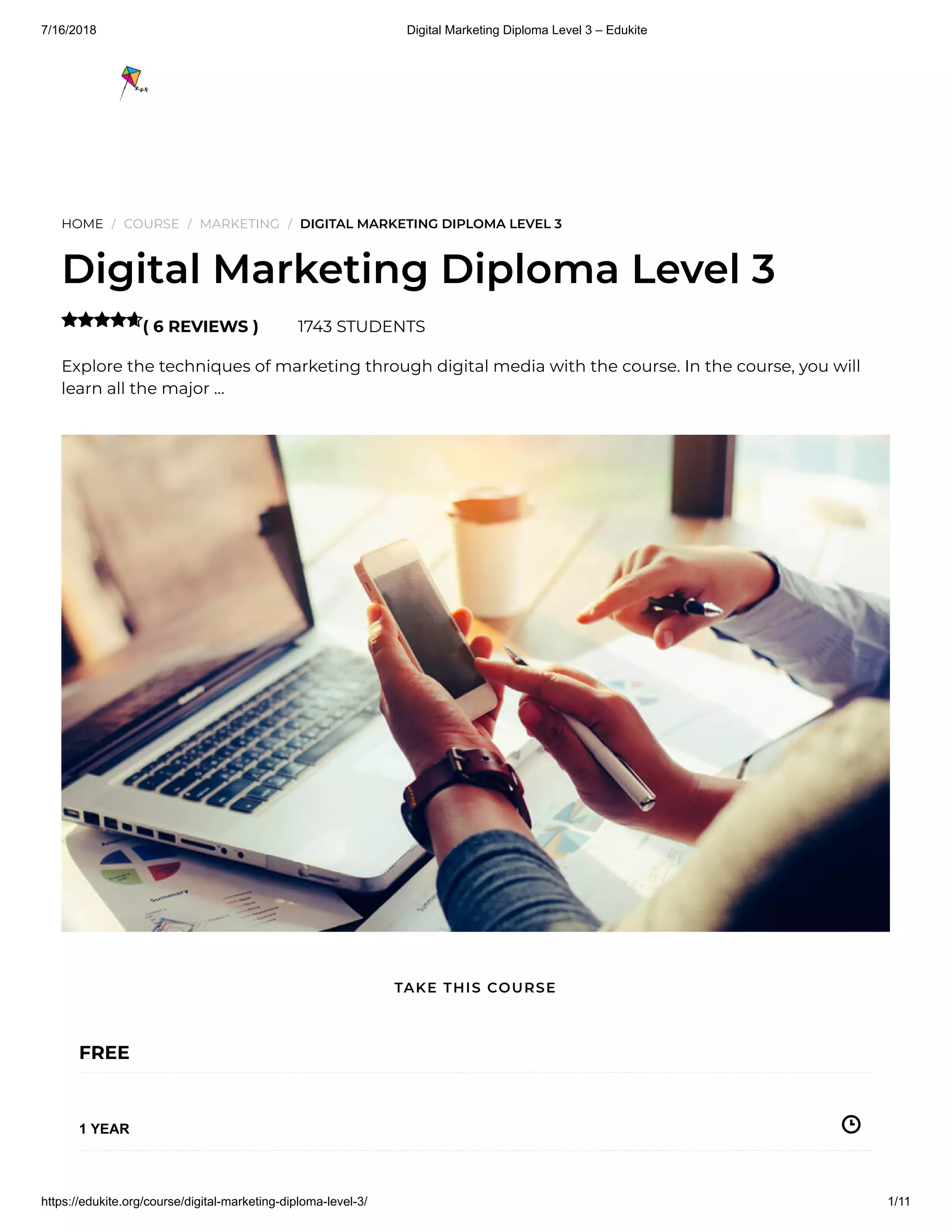 Digital marketing diploma level 3 | PDF