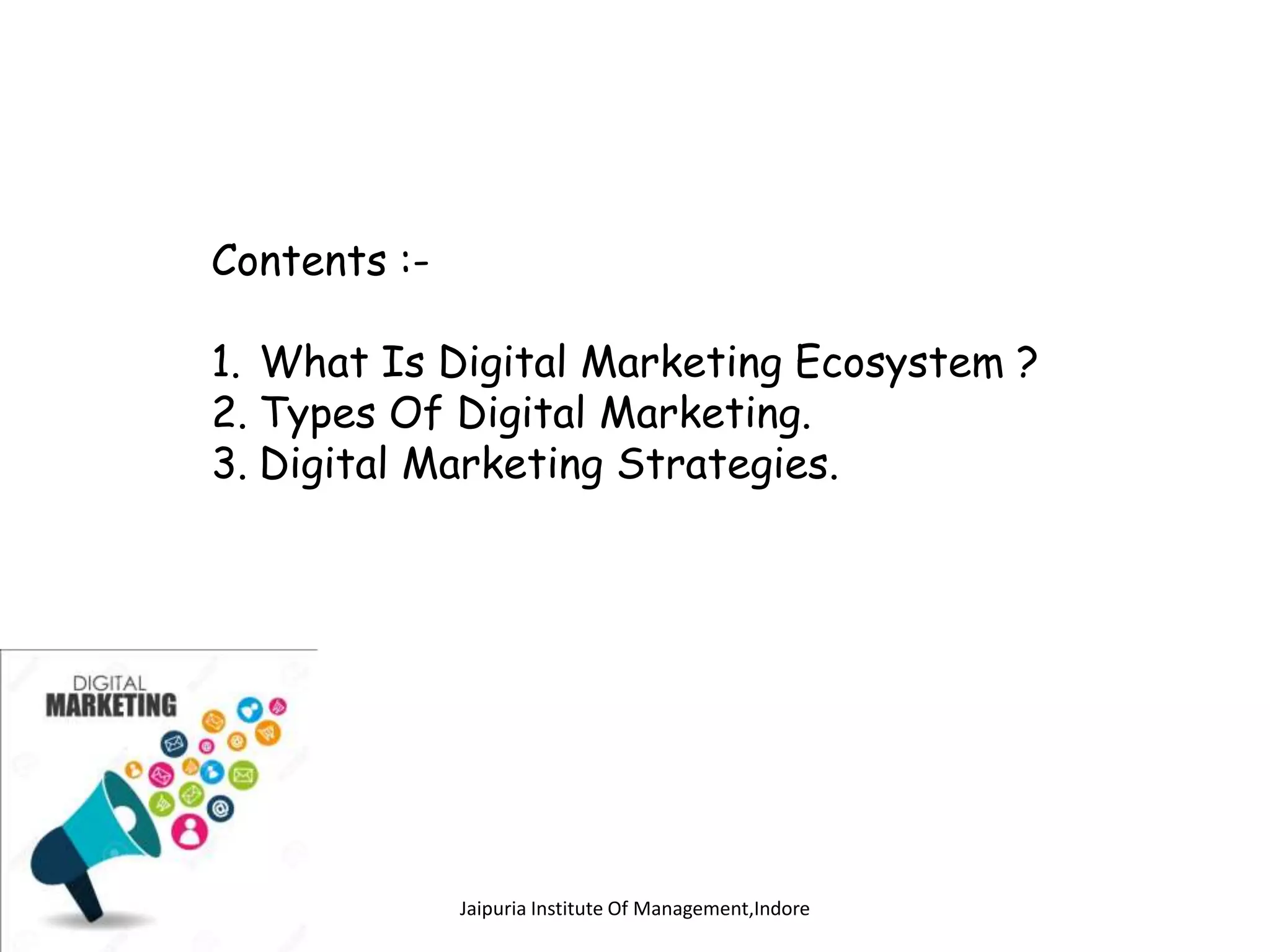 Digital marketing ecosystem | PPTX