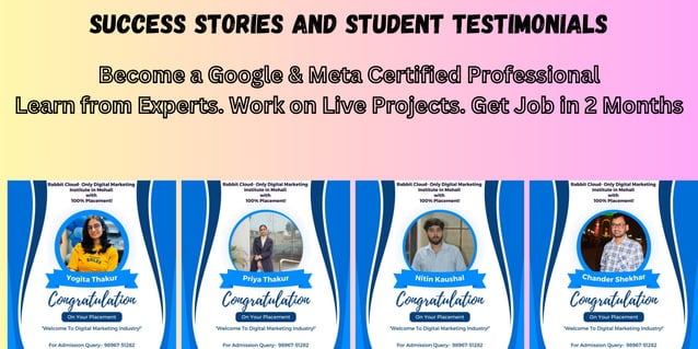 Elevate Your Career with Digital Marketing in Mohali | PPT