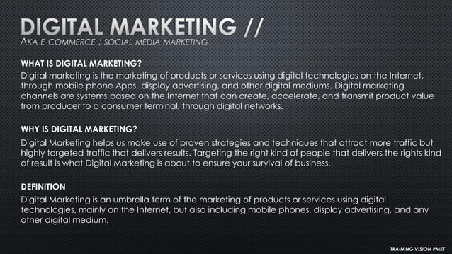Introduction to Digital Marketing | PPT
