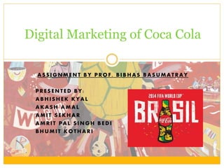 Digital marketing of coca cola | PPTX