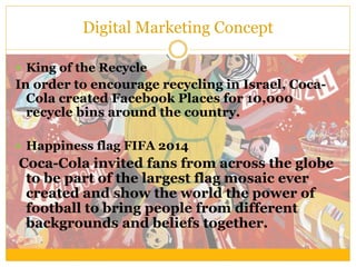 Digital marketing of coca cola | PPTX