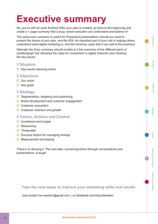 Digital marketing planning (2015 Strategy) | PDF