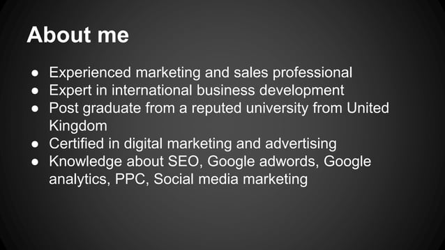 Digital marketing portfolio | PPT