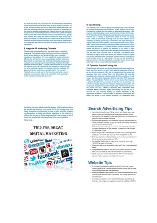 Digital Marketing Project - Term 2 | PDF