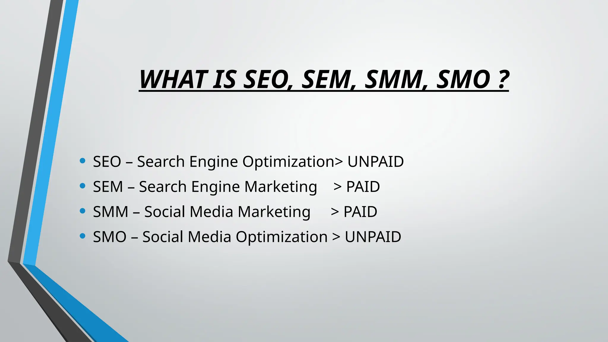 DIGITAL MARKETING search engine optimization ppt | PPTX