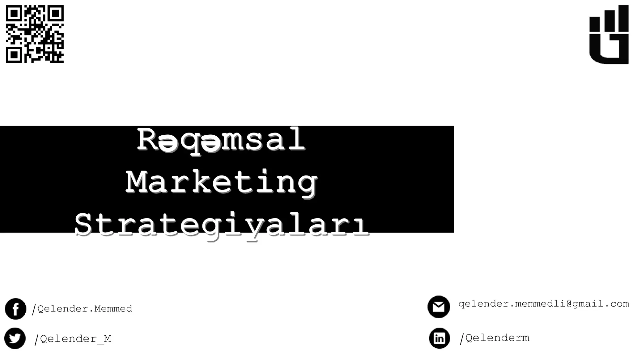 Rəqəmsal (Digital) Marketing Strategiyalar | PPTX