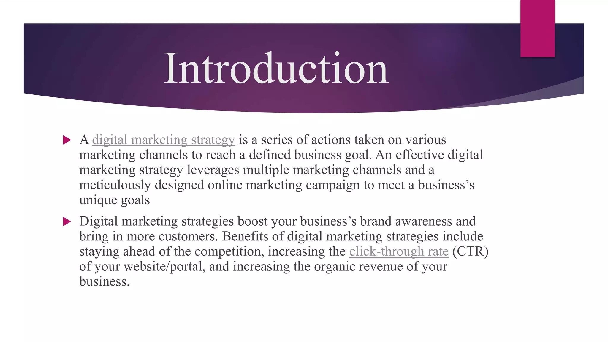 Digital marketing strategy - How to Structure an Effective Plan | PPT