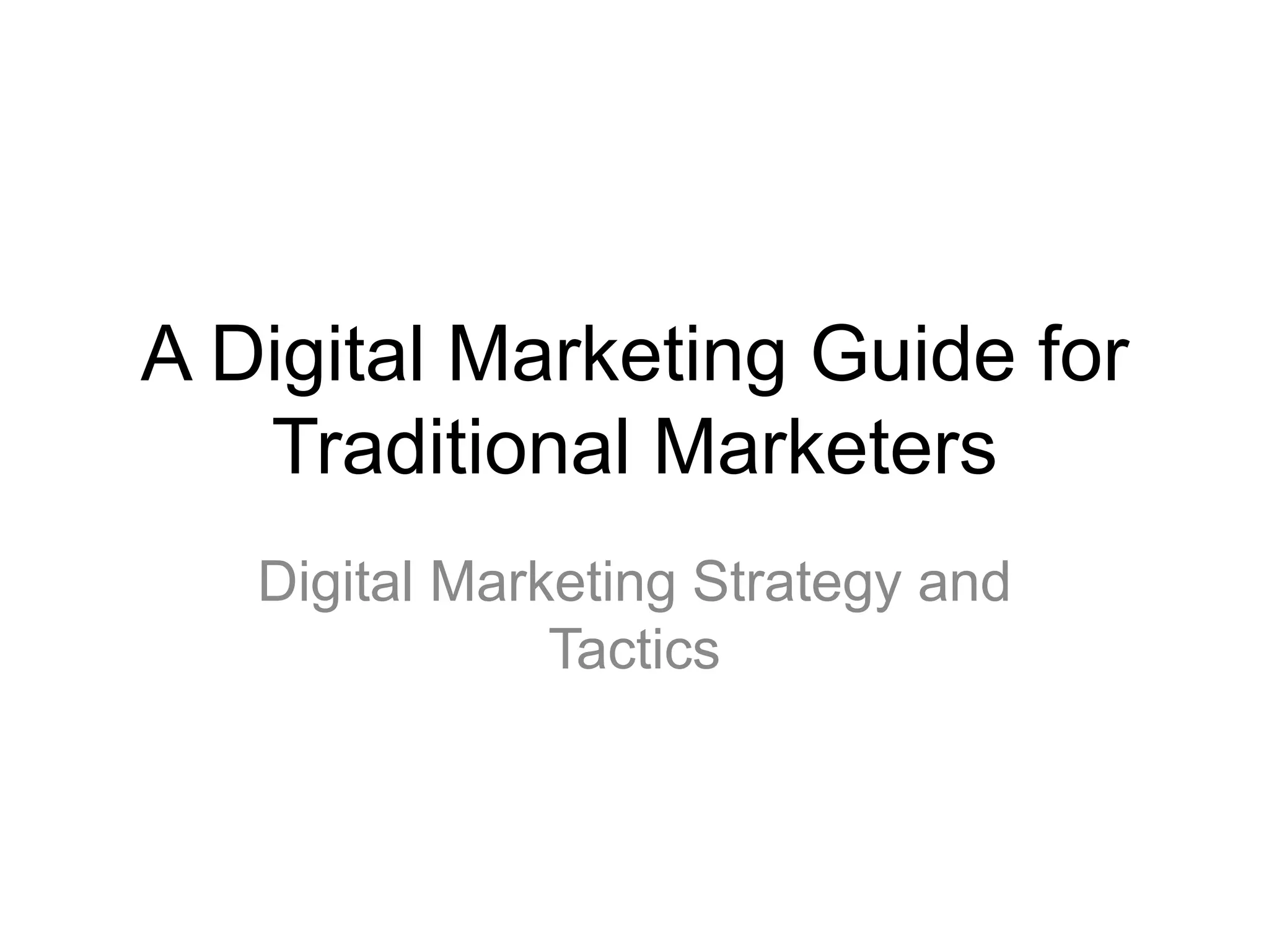 Digital Marketing Beginner's Guide | PPTX