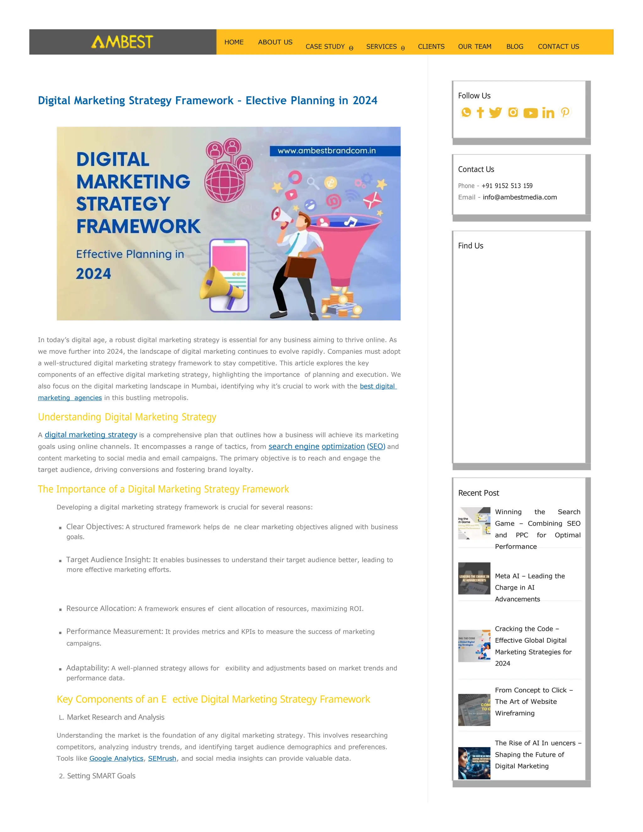 Digital Marketing Strategy Framework – Effective Planning in 2024.docx