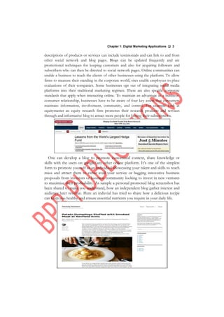 Applications of Digital Marketing-For success in Business | PDF