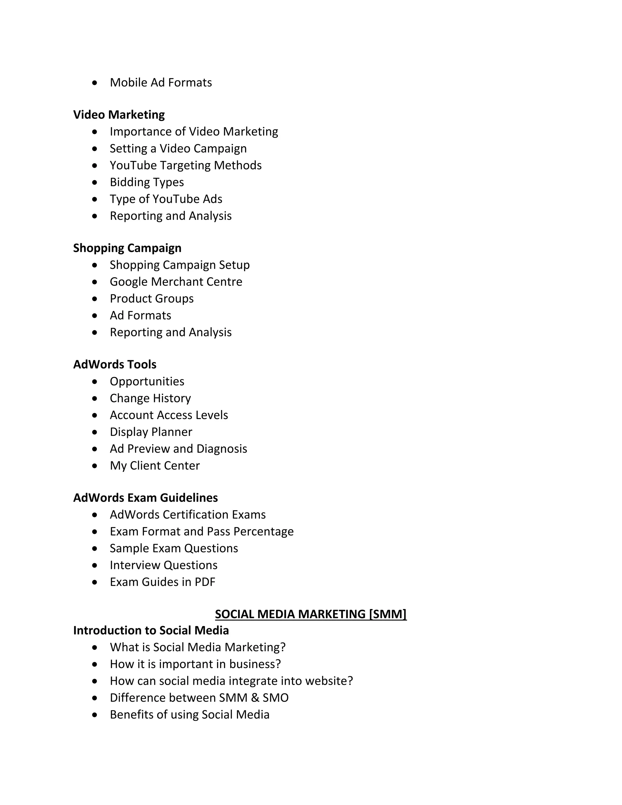 Digital marketing training completed topics | PDF | Search | Internet