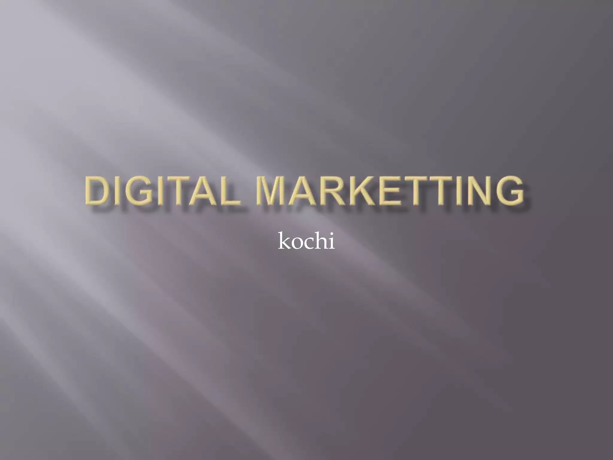 Digital marketting | PPT