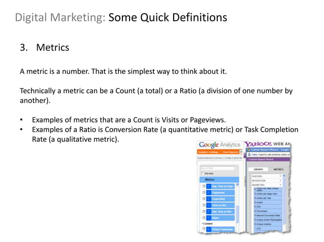 Digital Marketing Measurement Framework - Martin Walsh Digital Marketing Measurement Framework - Martin Walsh