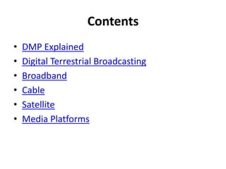 Digital Media Platforms | PPTX
