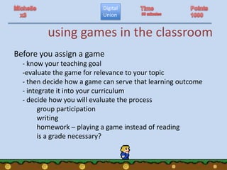 Video Games as Learning Tools & Making Games as Systems Thinking | PPTX
