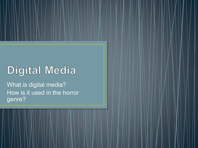 Digital media investigtion | PPTX