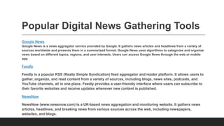 Digital Media Monitoring and News Gathering | PDF