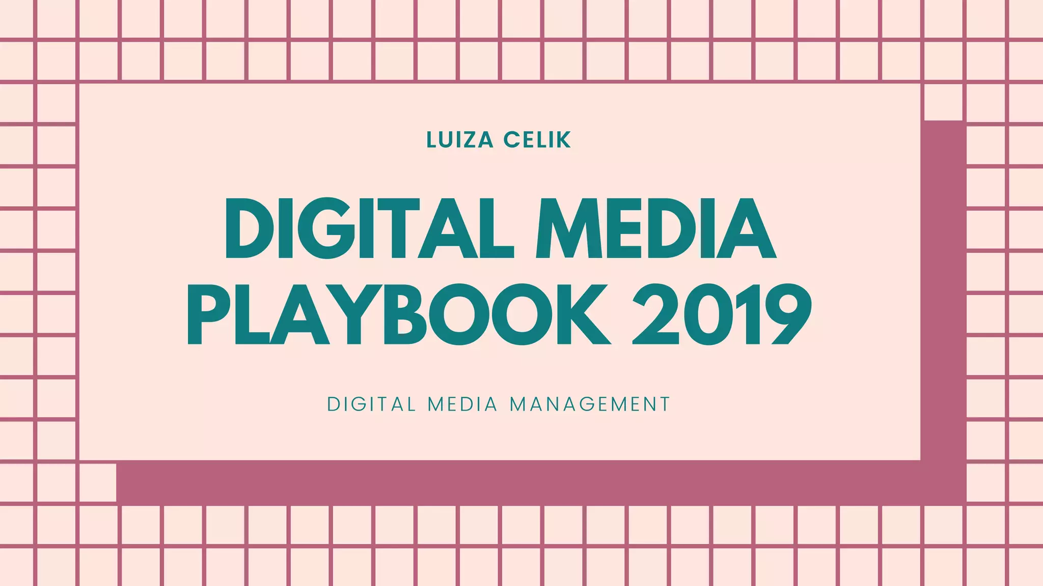 Digital Media Playbook 2019 | PDF