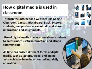 Digital media and its benefits | PPTX