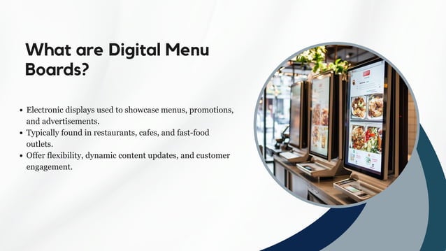 Digital Menu Boards In Delhi Romio Technologies | PPT