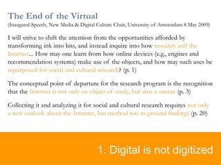 Digital methods - 1 : Introduction | PPTX