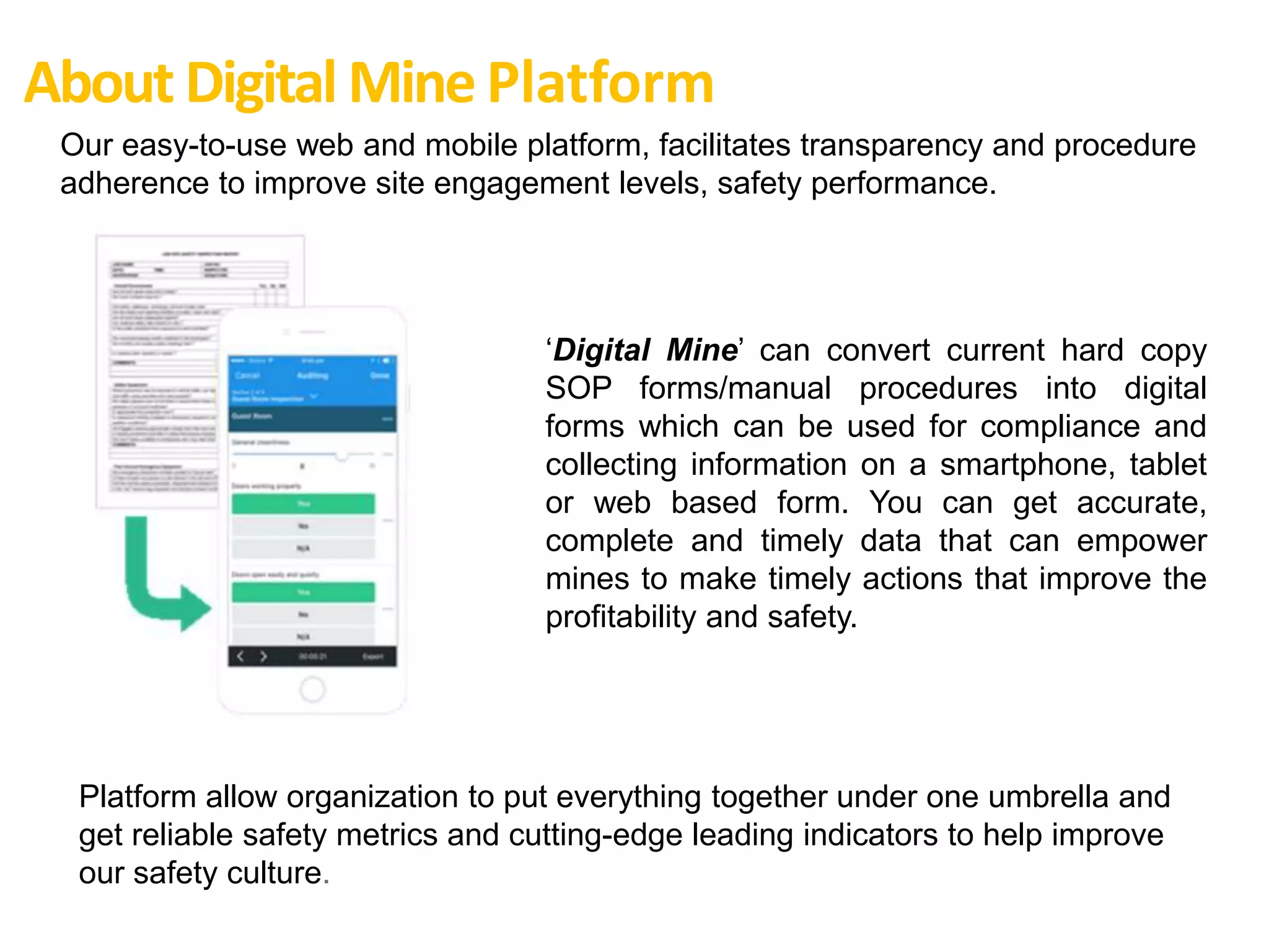Digital mine e Compliance Platform | PPT