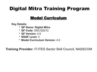 Digital Mitra Traininfsfsfsfsfsdffffffff | PPTX