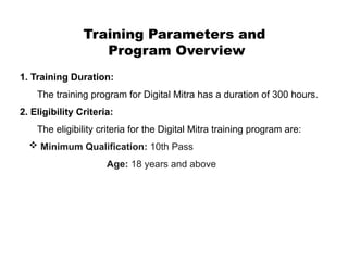 Digital Mitra Traininfsfsfsfsfsdffffffff | PPTX