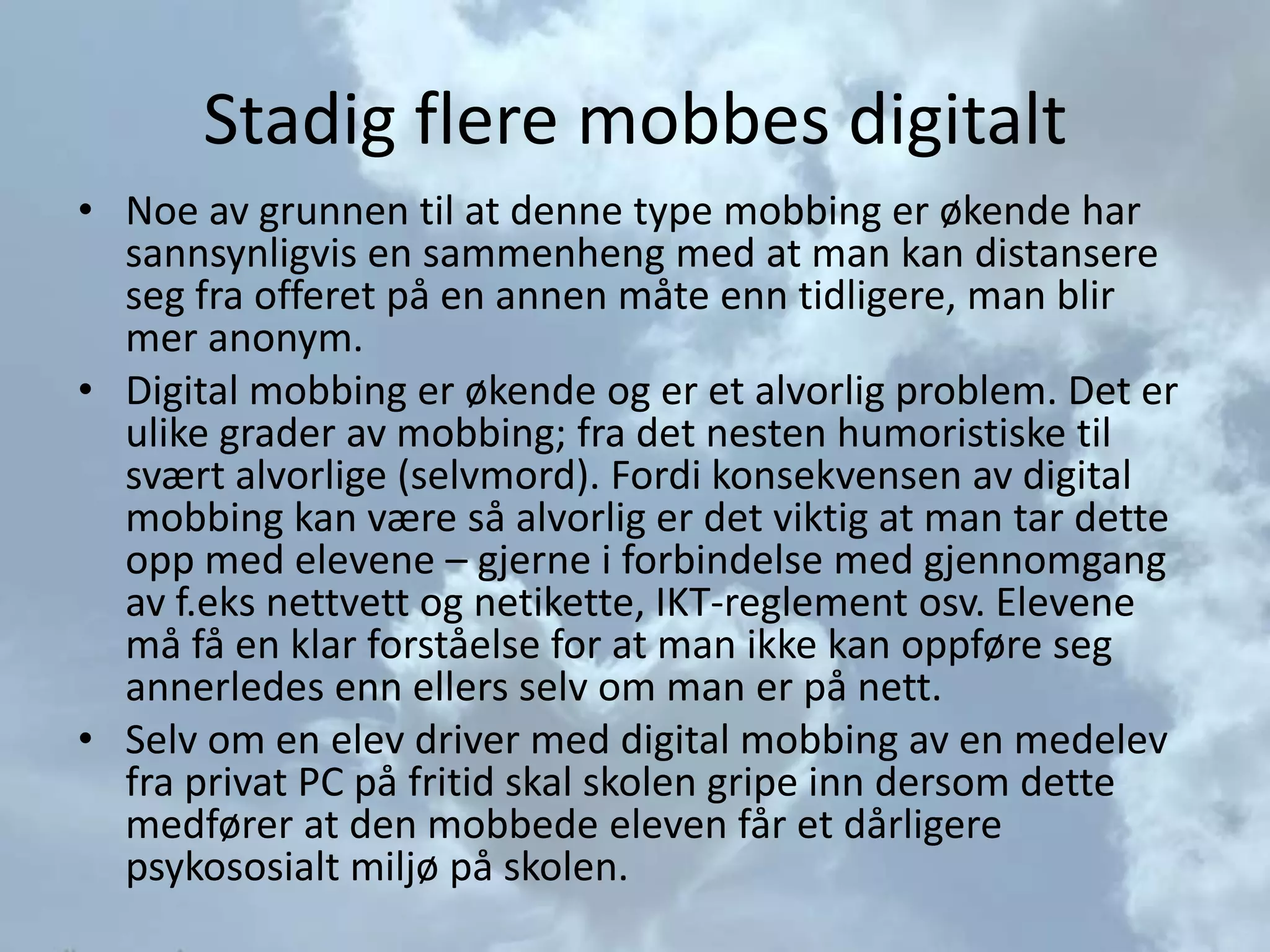 Digital mobbing | PPT