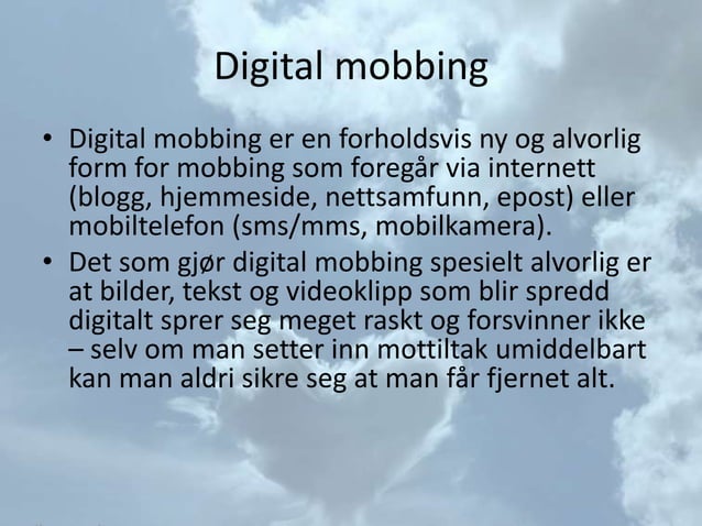 Digital mobbing | PPT