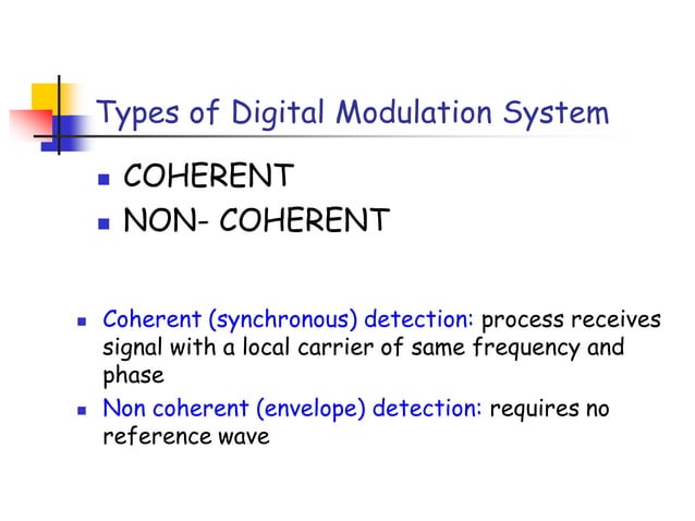 Digital modulation basics(nnm) | PPT