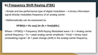 Digital modulation techniques | PPTX
