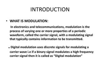 Digital modulation techniques | PPT