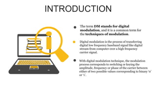 Digital modulation techniques | PPTX | Digital Audio | Computer Software and Applications