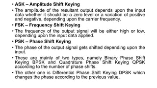 Digital modulation techniques | PPTX