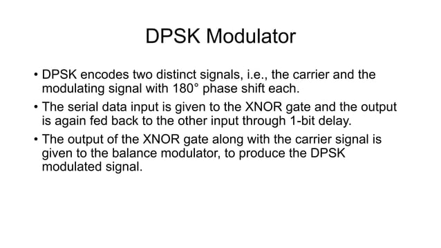 Digital modulation techniques | PPTX | Digital Audio | Computer Software and Applications