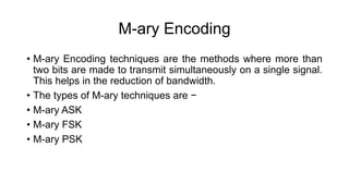 Digital modulation techniques | PPTX | Digital Audio | Computer ...