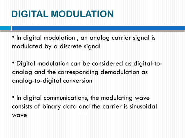 DIGITAL MODULATION TECHNIQUE S.pptx for different types of shift keying ...